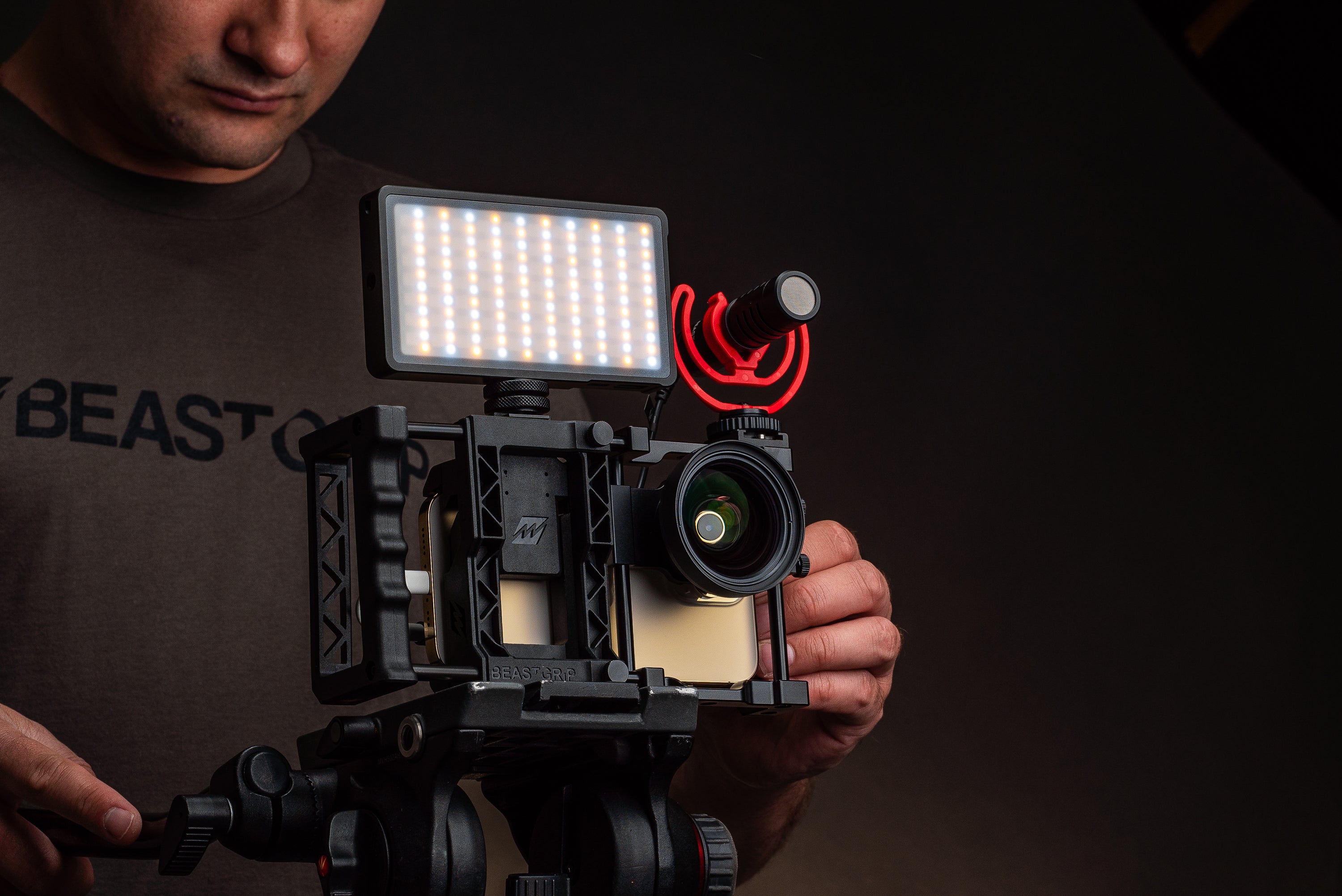 Beastgrip Pro universal filmmaking and photography rig for iPhone and ...